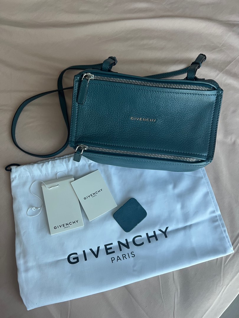 Authentic Givenchy Pandora Mini in Oil Blue Goat Skin Leather on Carousell