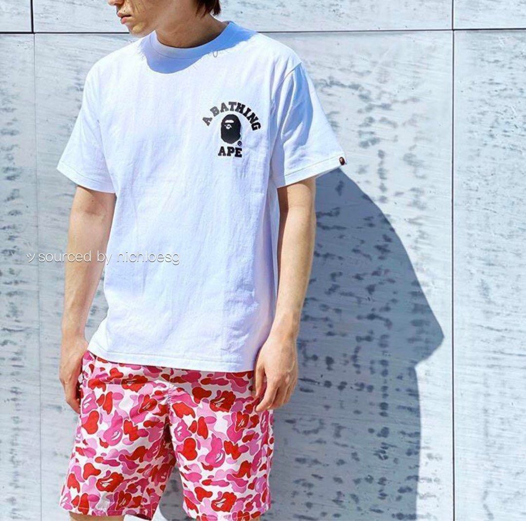 BAPE ABC CAMO BEACH SHORTS, Men's Fashion, Bottoms, Shorts on Carousell