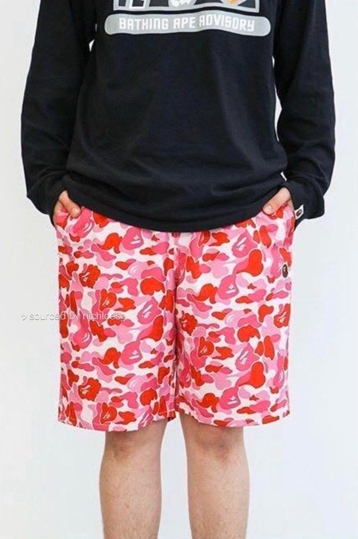 BAPE ABC CAMO BEACH SHORTS, Men's Fashion, Bottoms, Shorts on Carousell