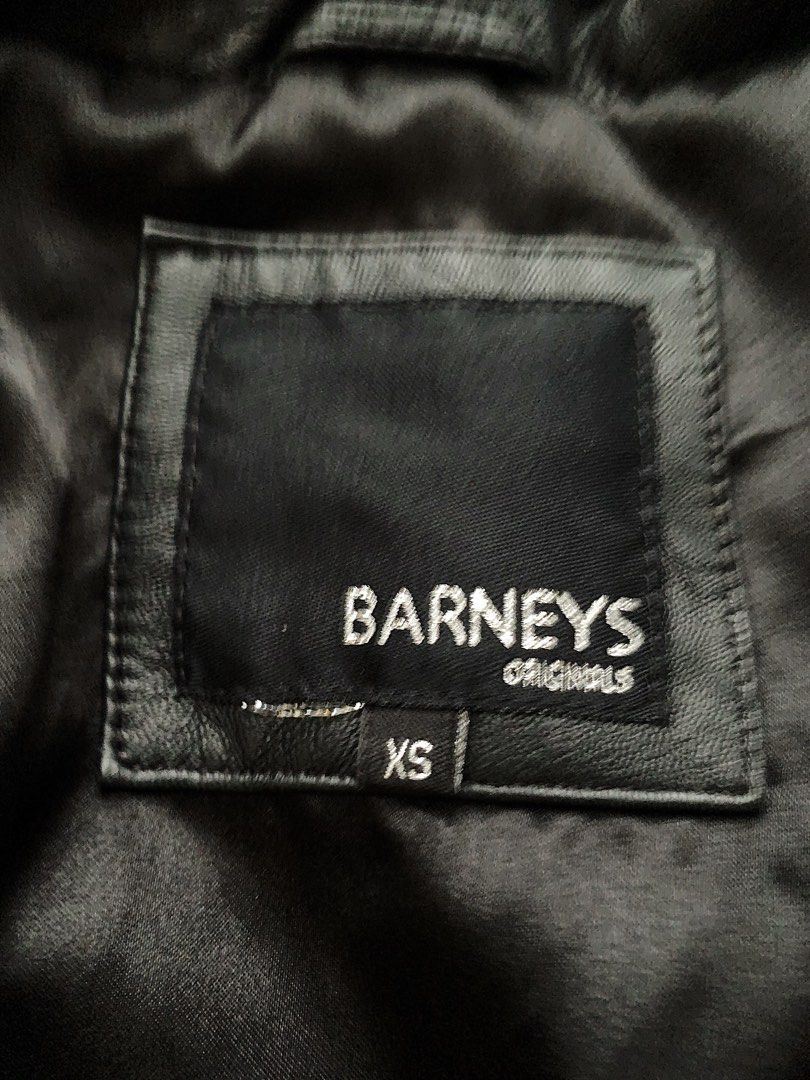 Authentic Barney’s Originals Bomber Genuine Leather Jacket, Men's ...
