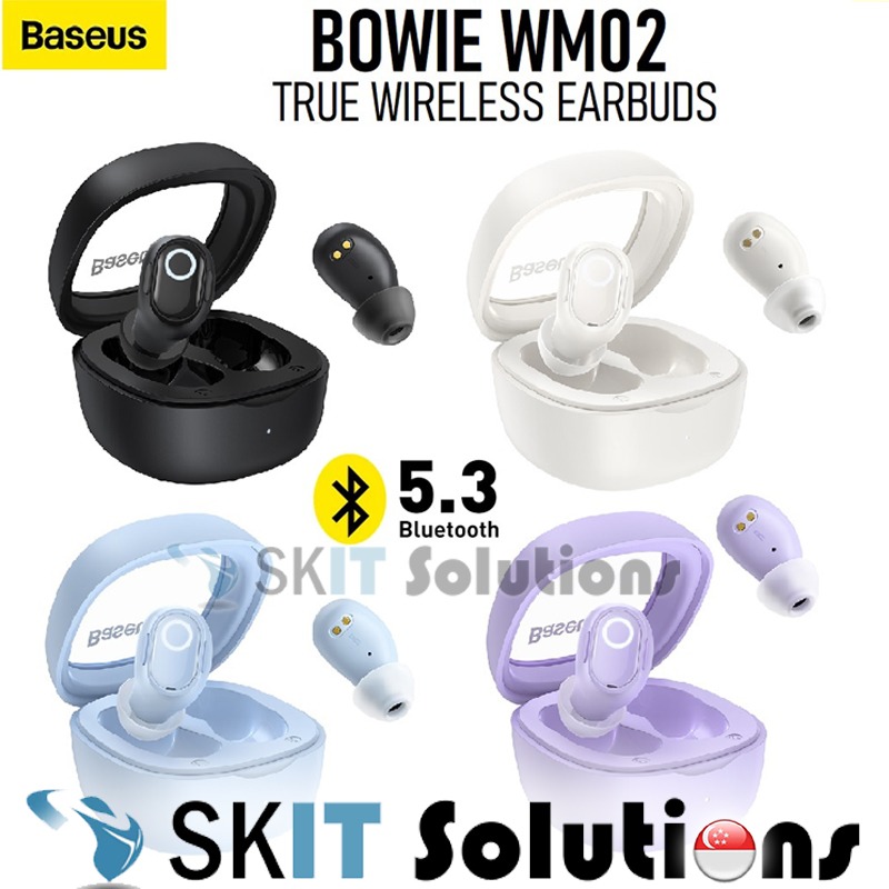 Baseus Bowie WM02 True Wireless Bluetooth Earphone TWS Earbuds Headset ...