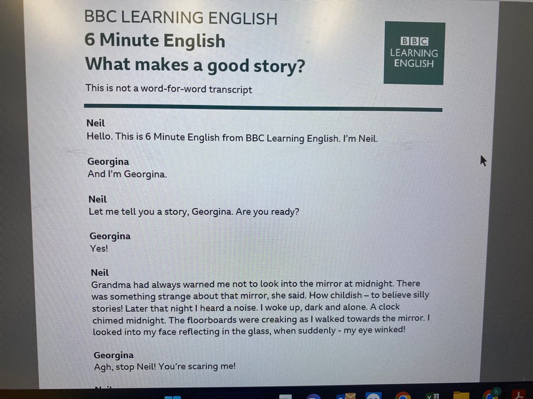 BBC 6 mins learning English with audio, GEP materials, Hobbies & Toys ...