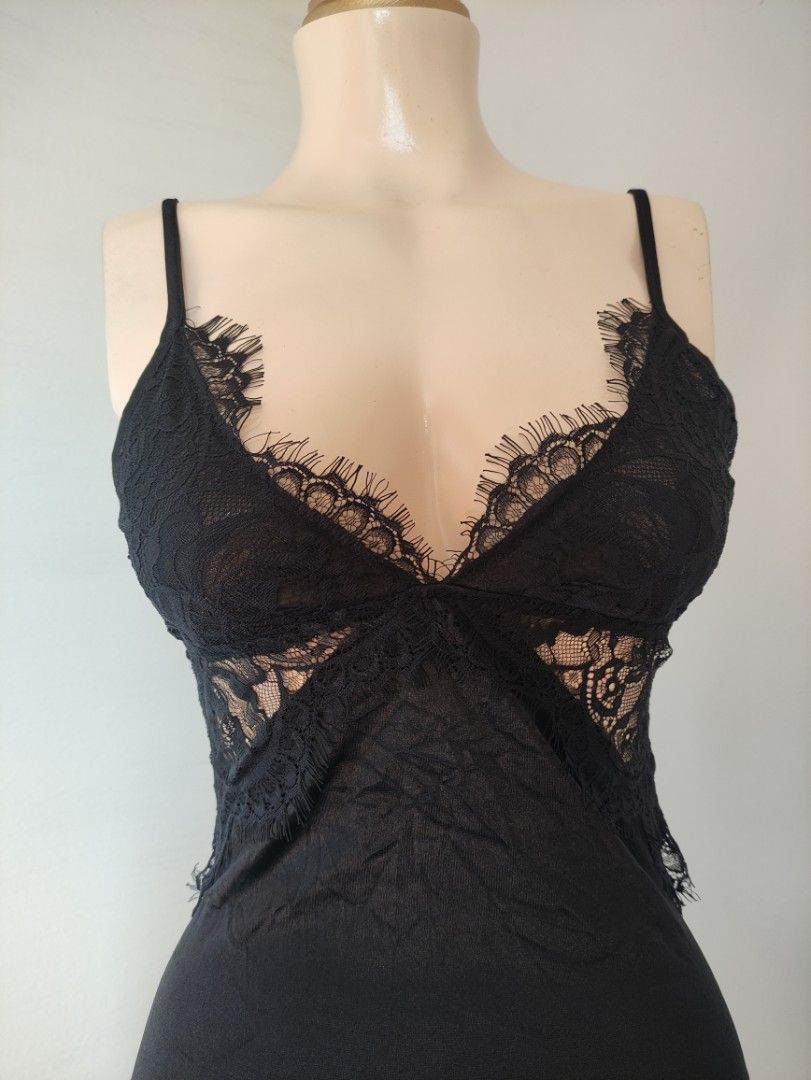 Black Teddy Lingerie Black Bodysuit Lingerie Lace Lingerie On Carousell