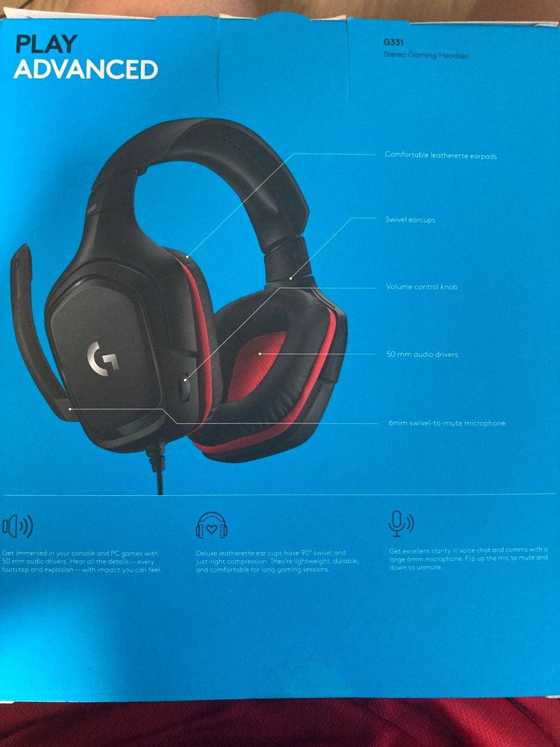 (BNIB) Logitech G331 Stereo Gaming Headset, Audio, Headphones & Headsets on Carousell