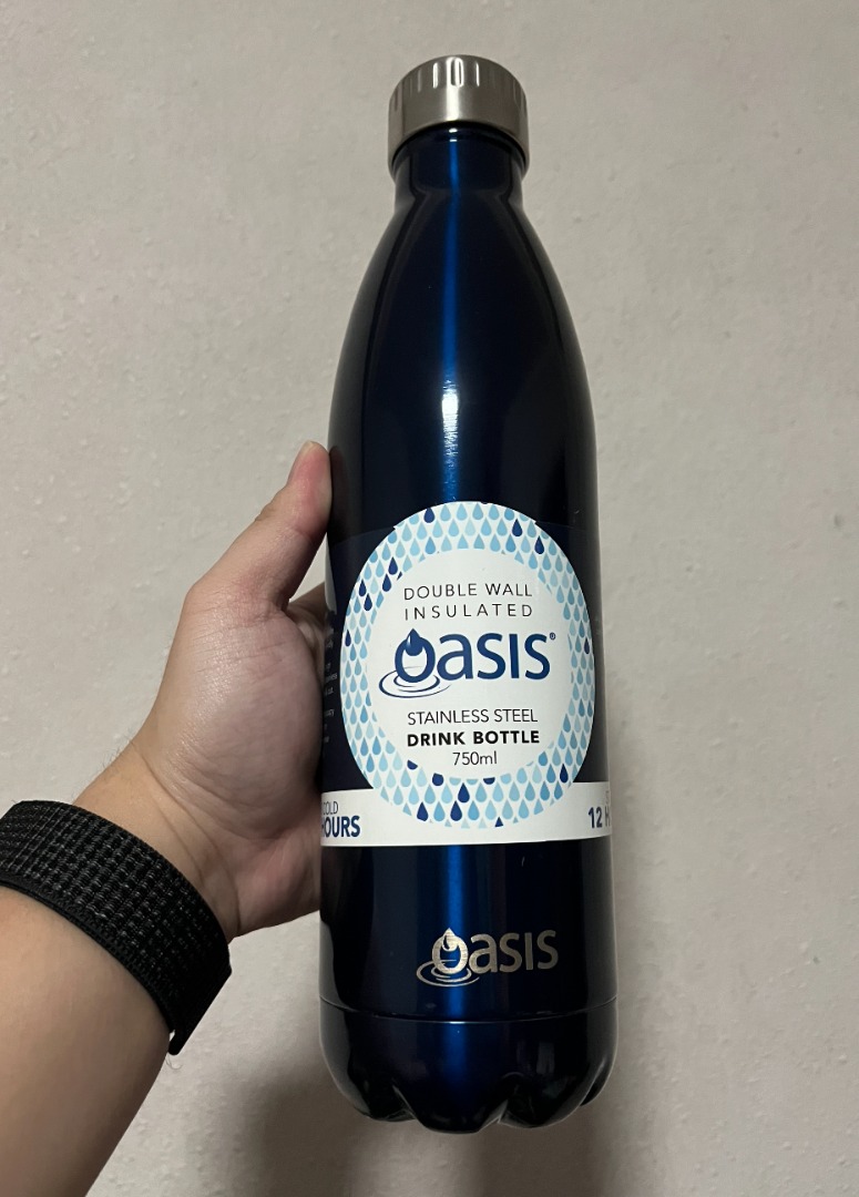 BNIB Oasis Stainless Steel Insulated Water Bottle 750ML, Furniture & Home Living, Kitchenware ...