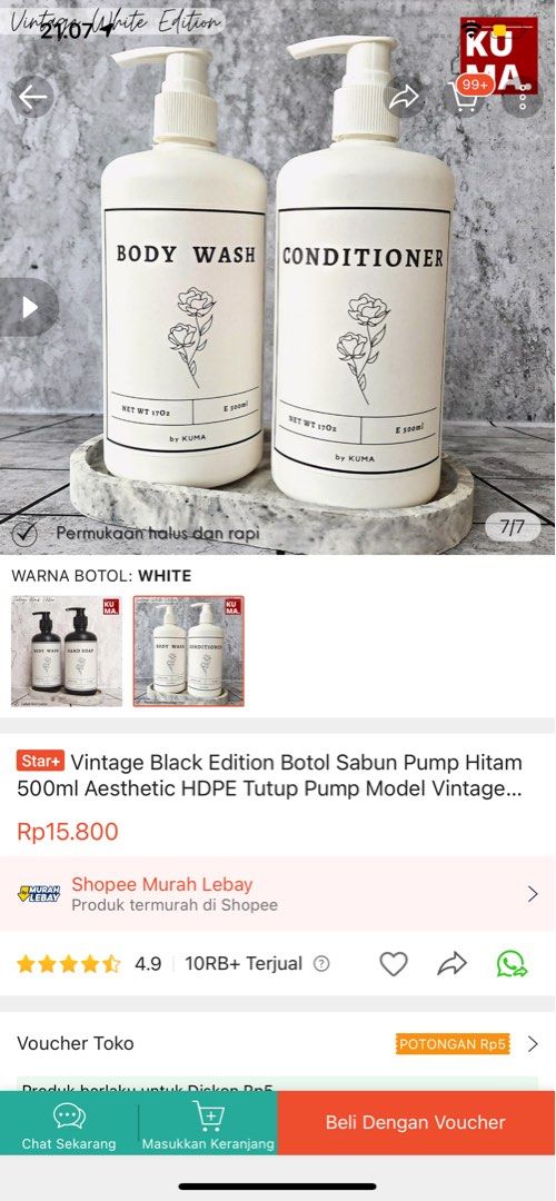 botol hand soap, Kesehatan & Kecantikan, Kulit, Sabun & Tubuh di Carousell