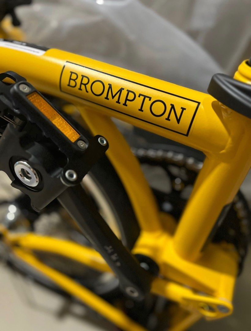 全新小布Brompton M6L 六速M把 C Line Explore in Bumblebee Yellow, 運動產品, 單車及配件 ...