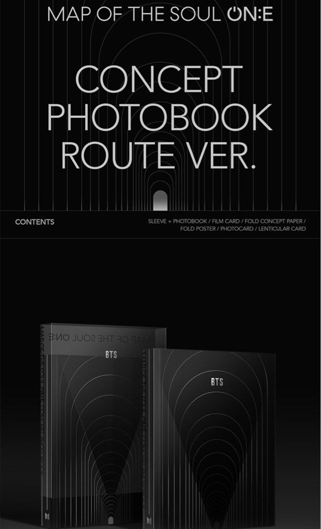 BTS MAP OF THE SOUL ON:E CONCEPT PHOTOBOOK ROUTE VER. on Carousell