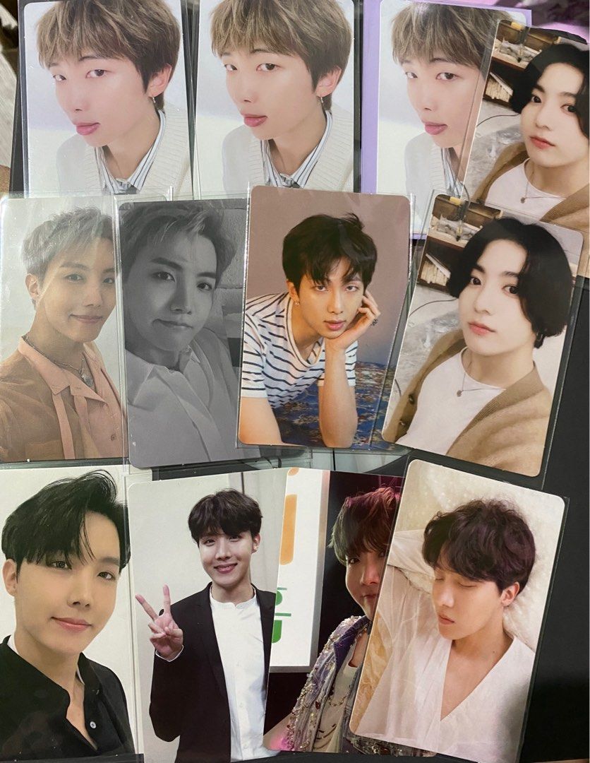 BTS photocards namjoon hoseok jungkook rm jhope hobi jk taehyung v jimin jin seokjin suga yoongi ...