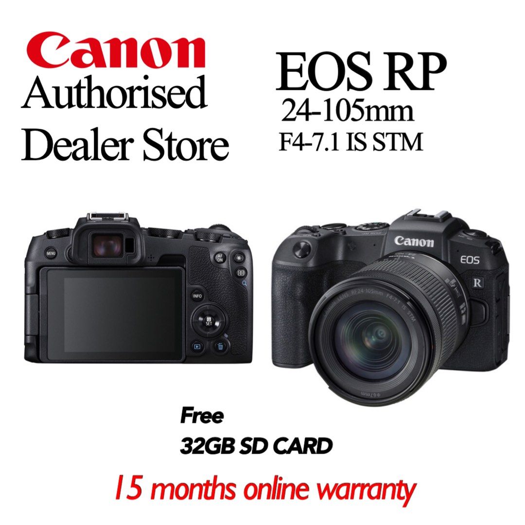 CANON EOS RP (24-105mm F4-7.1) Camera Kit, Photography, Cameras on ...