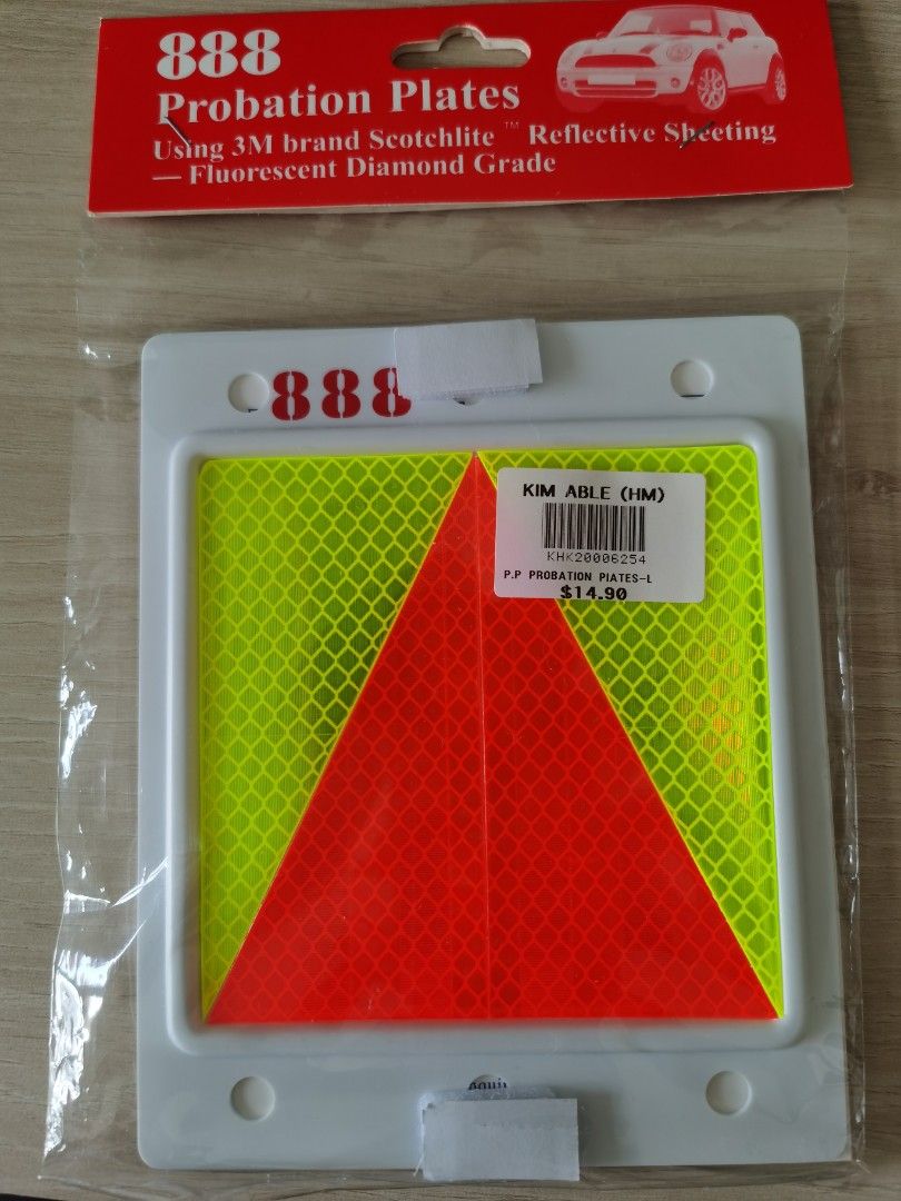 Car Probation Plates 3M, Car Accessories, Accessories on Carousell