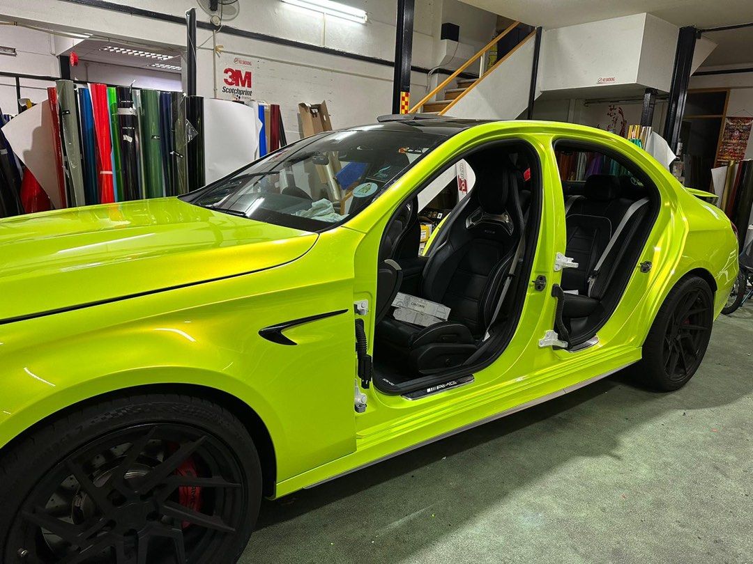 Car vinyl wrapping body colour change, Car Accessories, Car Workshops ...