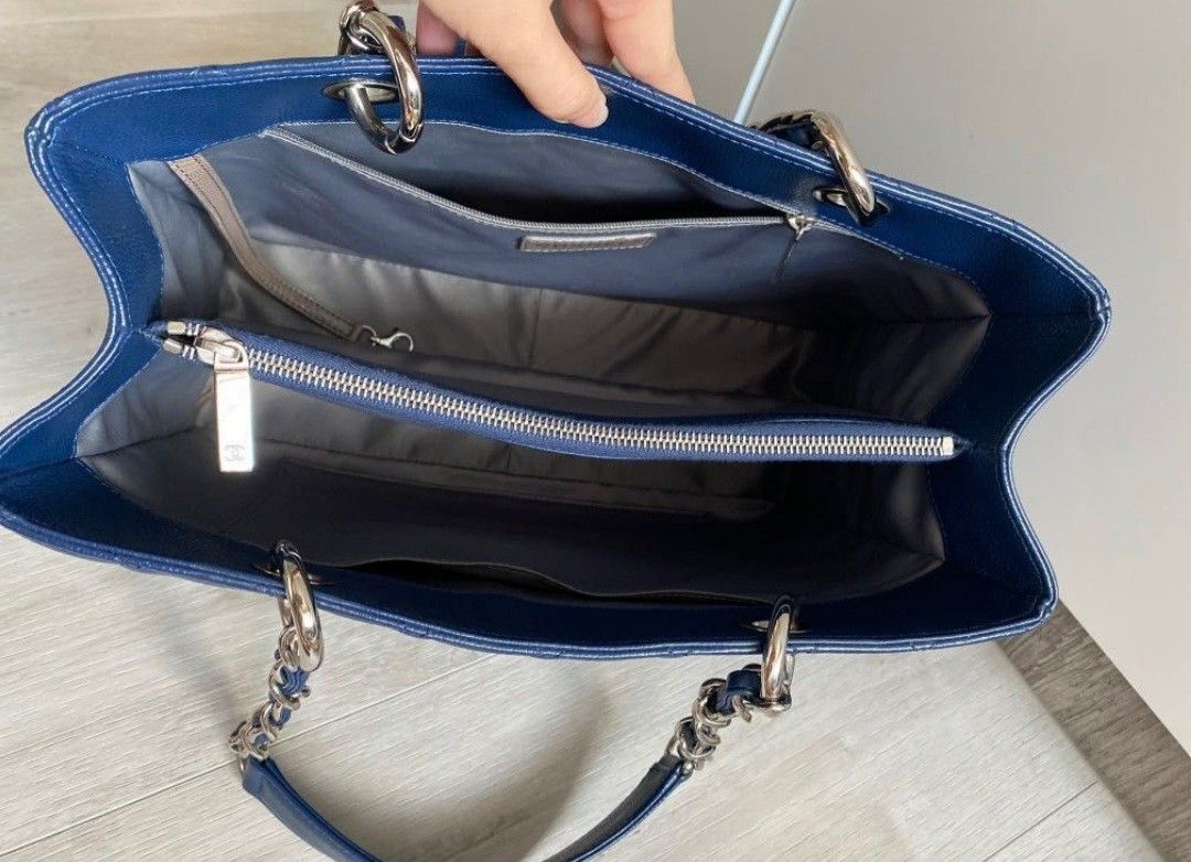 Chanel GST in Navy Blue SHW, Luxury, Bags & Wallets on Carousell