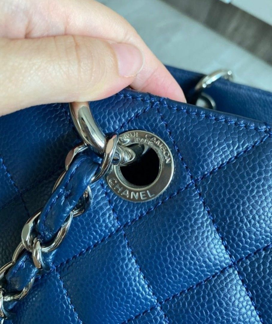 Chanel GST in Navy Blue SHW, Luxury, Bags & Wallets on Carousell