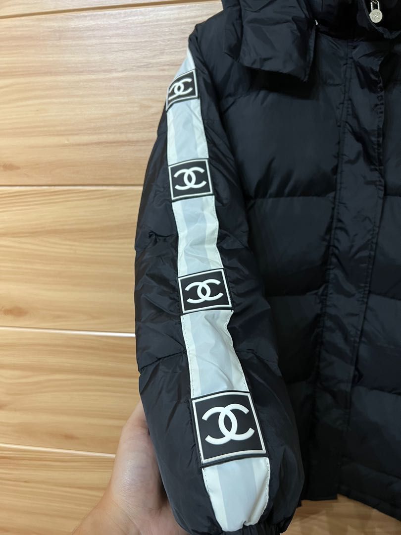Chanel Track Puffer Jacket on Carousell