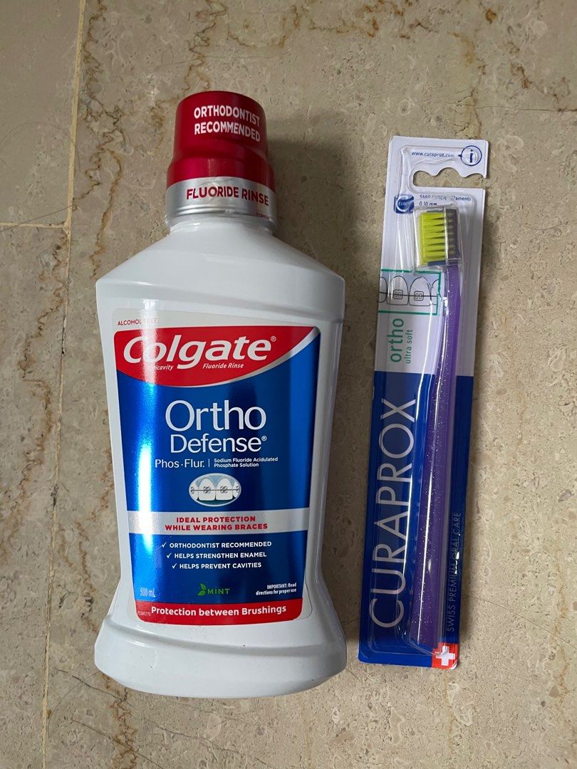 CHEAP Colgate Ortho Defense Mouth wash + free Ortho Toothbrush, Beauty ...