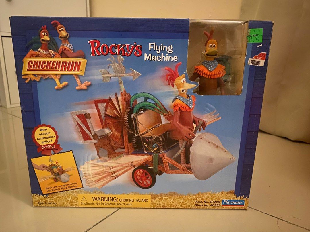 Chicken Run Rocky Flying Machine Playmates, Hobbies & Toys, Toys ...