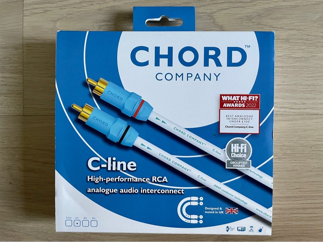 Chord Company C-line RCA Interconnect, Audio, Other Audio Equipment on ...