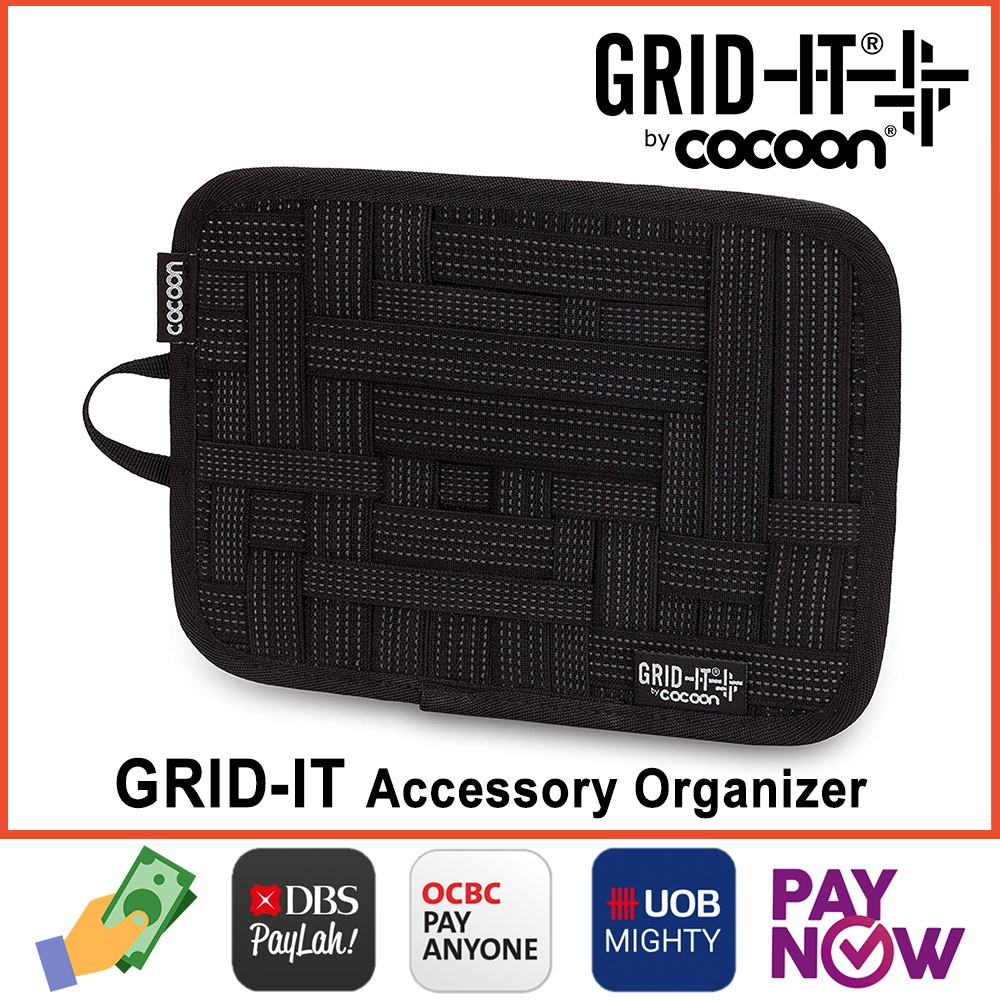 Cocoon GRID IT Cable Organizer With Back Zip Pouch GRID-IT Accessory ...