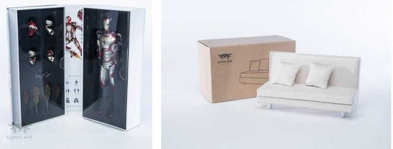 Comicave 1/12比例 超合金 鋼鐵人 MK42 含沙發, 書籍、休閒與玩具, 玩具、公仔、桌遊在旋轉拍賣