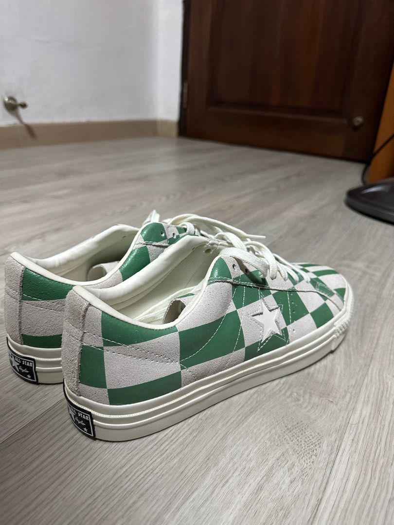 Converse One Star Checkered Green, Men's Fashion, Footwear, Sneakers on ...