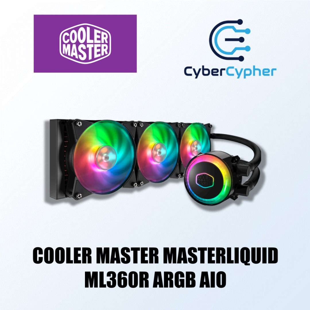 COOLER MASTER MASTERLIQUID ML360R ARGB CPU COOLER, Computers & Tech, Parts & Accessories ...