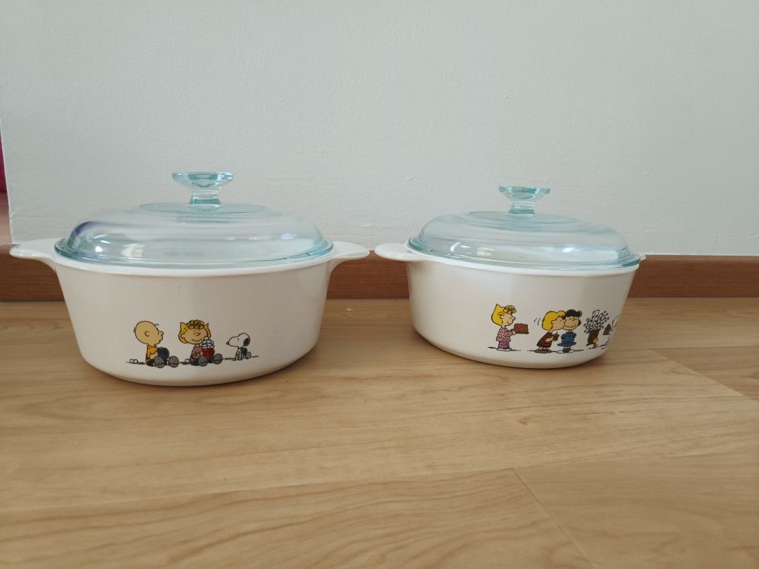 Corningware 2 sets of Casserole 5L - Peanuts limited edition, Furniture ...