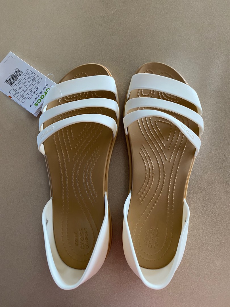 Crocs Tulum Open Flats, Women's Fashion, Footwear, Flats on Carousell