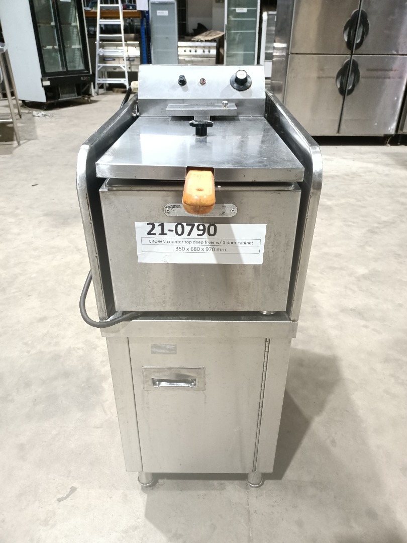CROWN counter top deep fryer with 1 door cabinet, TV & Home Appliances ...