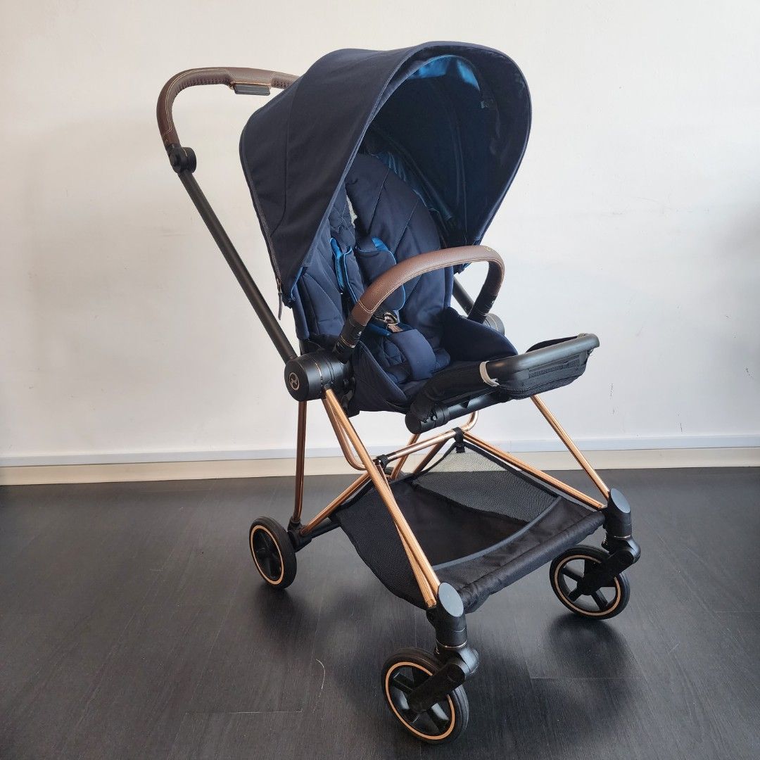 Cybex Mios Platinum Stroller Limited Edition Rose Gold/Deep Blue ...