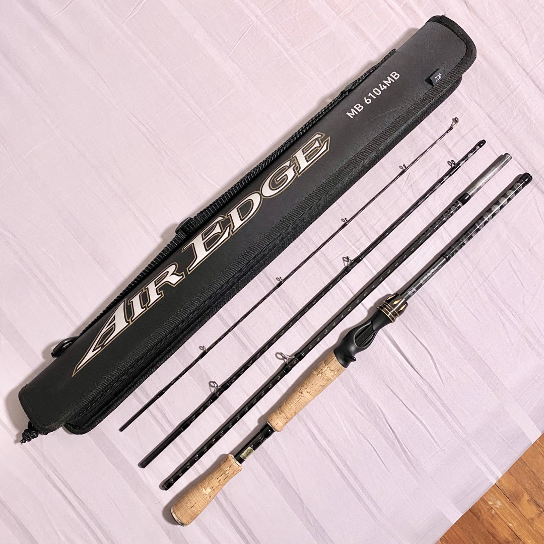 Daiwa Air Edge Mobile Baitcasting Rod 6104MB, Sports Equipment, Fishing on Carousell