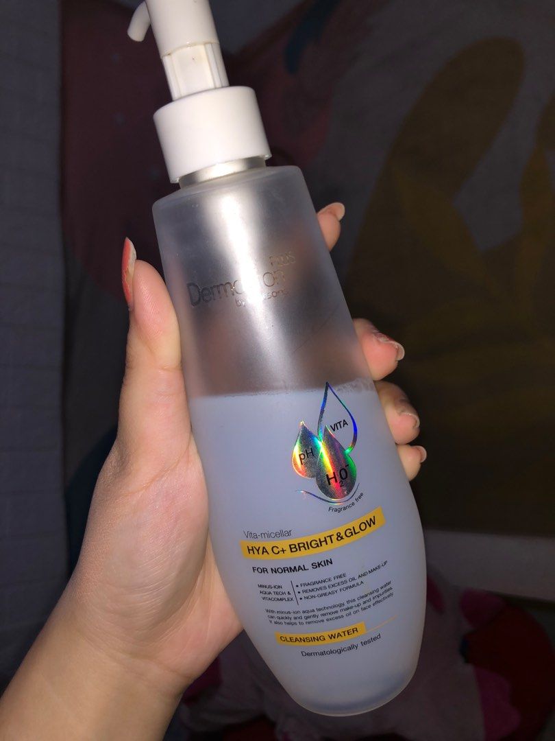 Dermaction plus by watsons micellar water Hya C+ Bright and glow on ...
