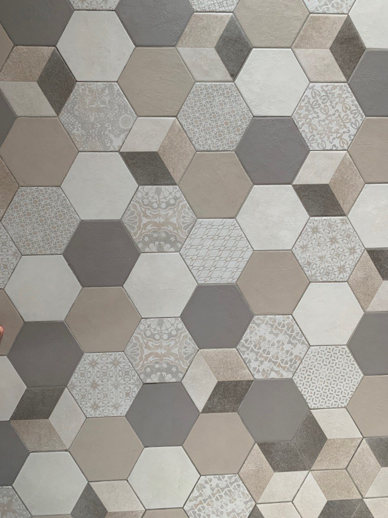 Designed Hexagon Tiles, Furniture & Home Living, Home Decor, Carpets ...