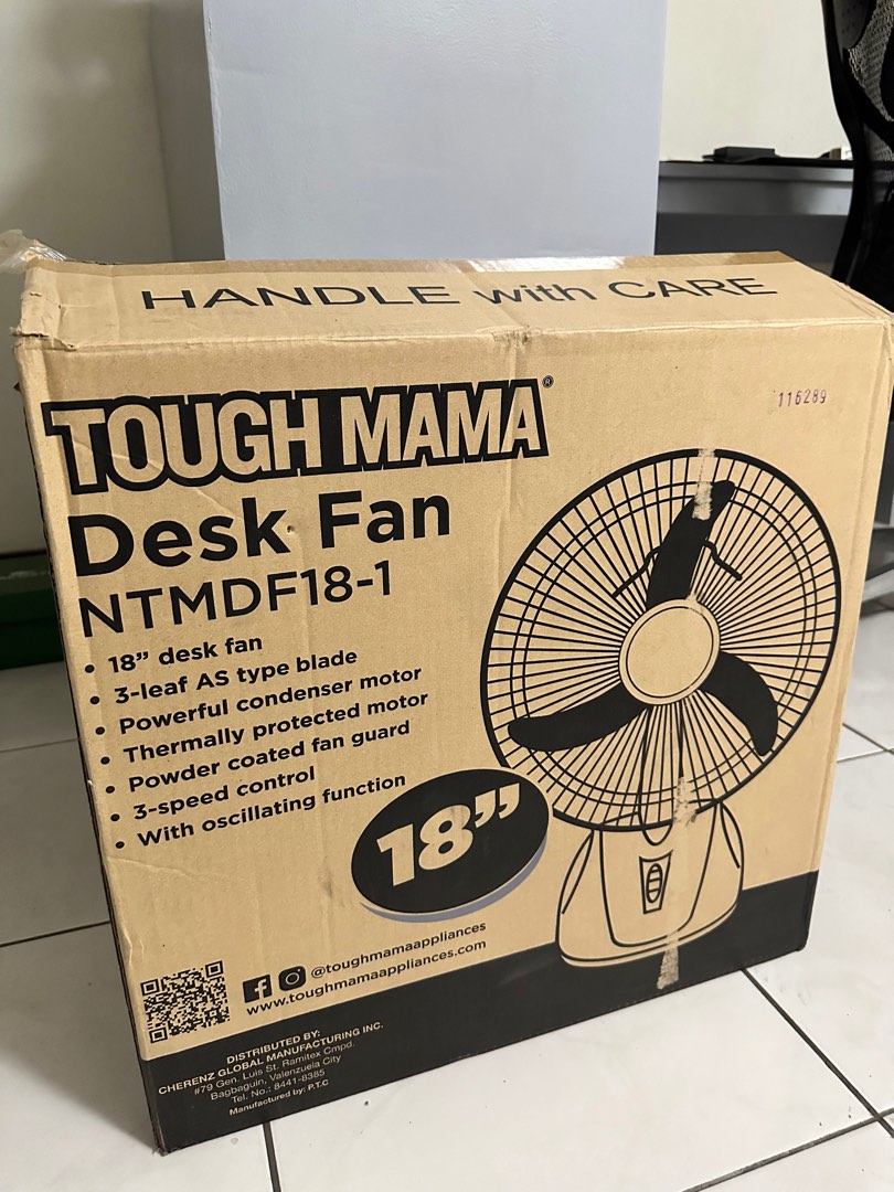Desk Fan 18”, Furniture & Home Living, Lighting & Fans, Fans on Carousell