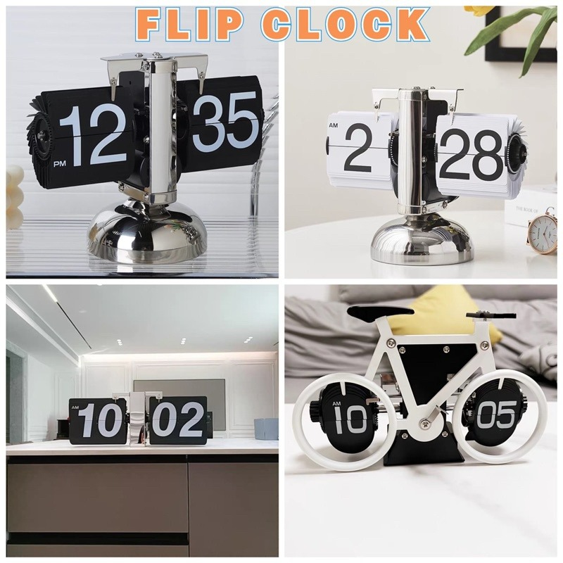 Digital Auto Flip Clock Retro Clock/Desk Clock/ interior clock ...