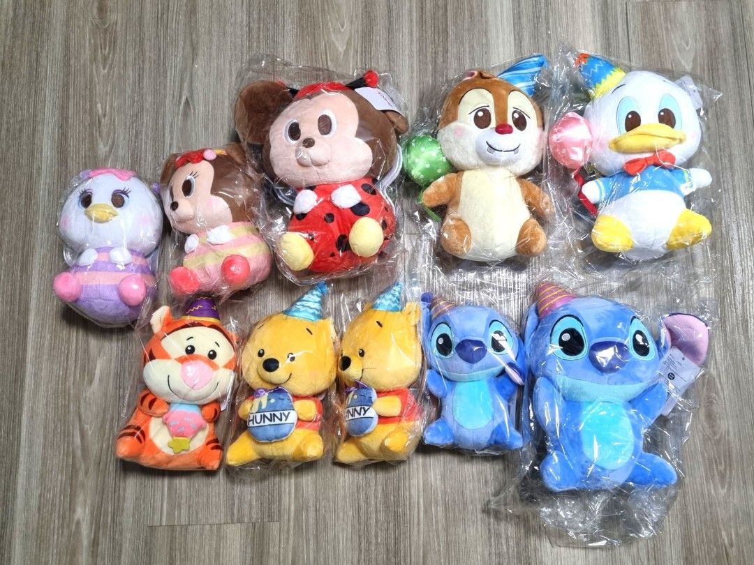 Disney Party and Bee Theme Soft Toys (Mickey, Minnie, Winnie, Tigger ...
