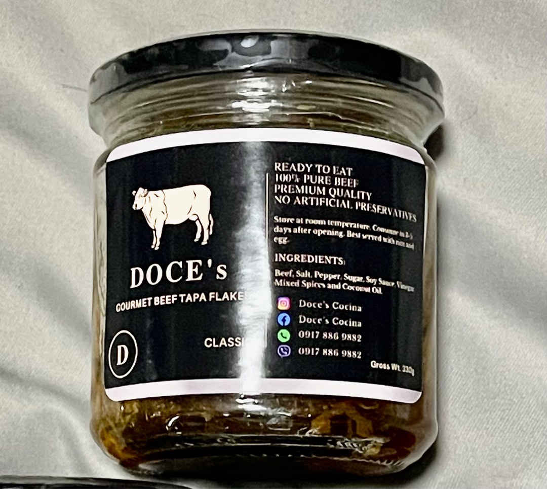 DOCE's Gourmet Beef Tapa Flakes on Carousell