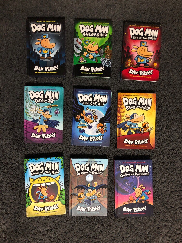 Dog Man Books 1-9, Hobbies & Toys, Books & Magazines, Children's Books ...