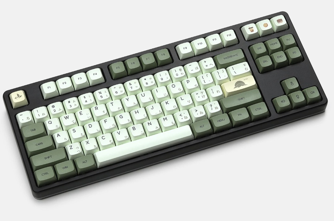 Drop Matcha GKs XDA V2 Keycap Set | Dye-Subbed PBT | Japanese Subscript ...