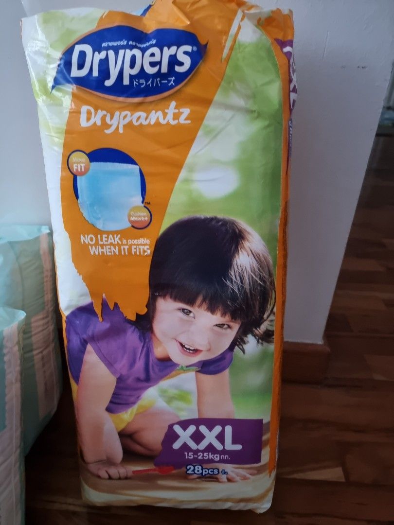 Drypers Drypantz XXL, Babies & Kids, Bathing & Changing, Diapers & Baby ...
