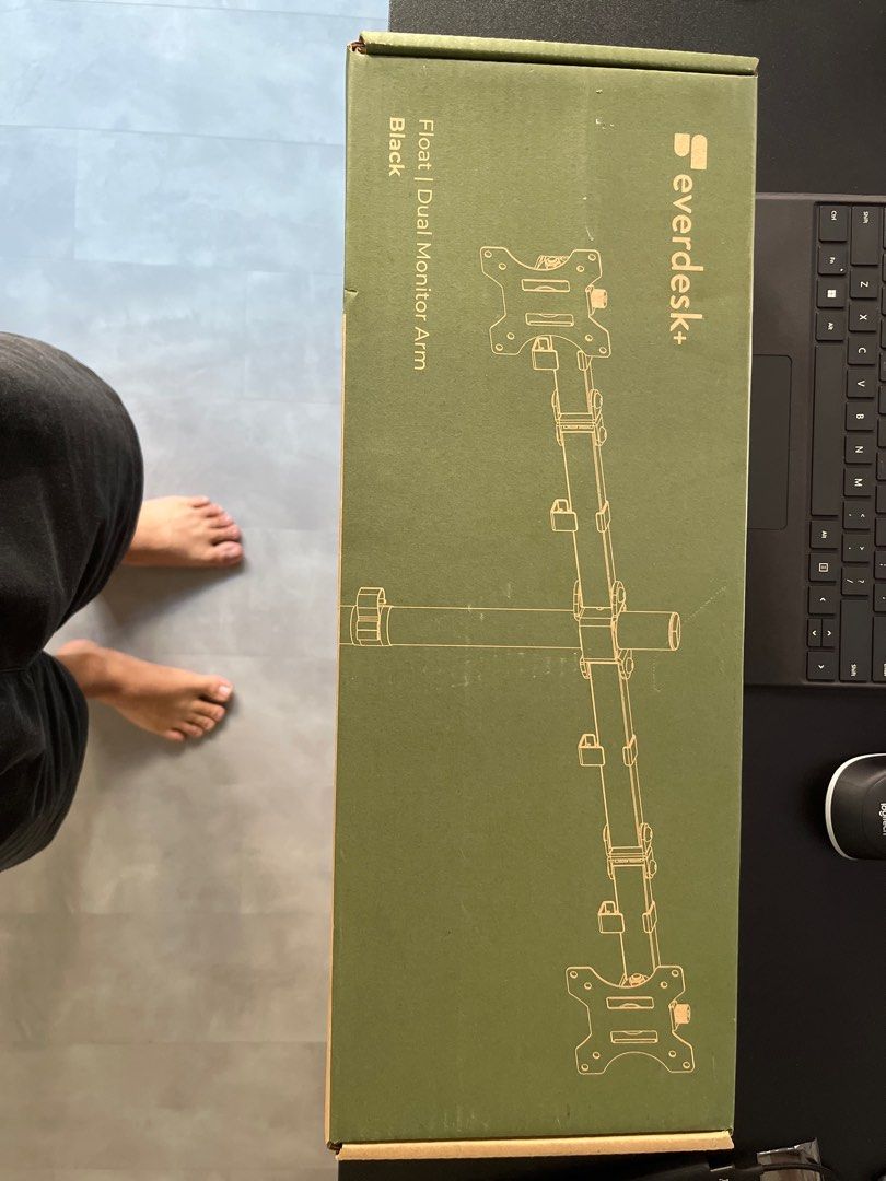 Everdesk dual monitor arm, Computers & Tech, Parts & Accessories, Other ...