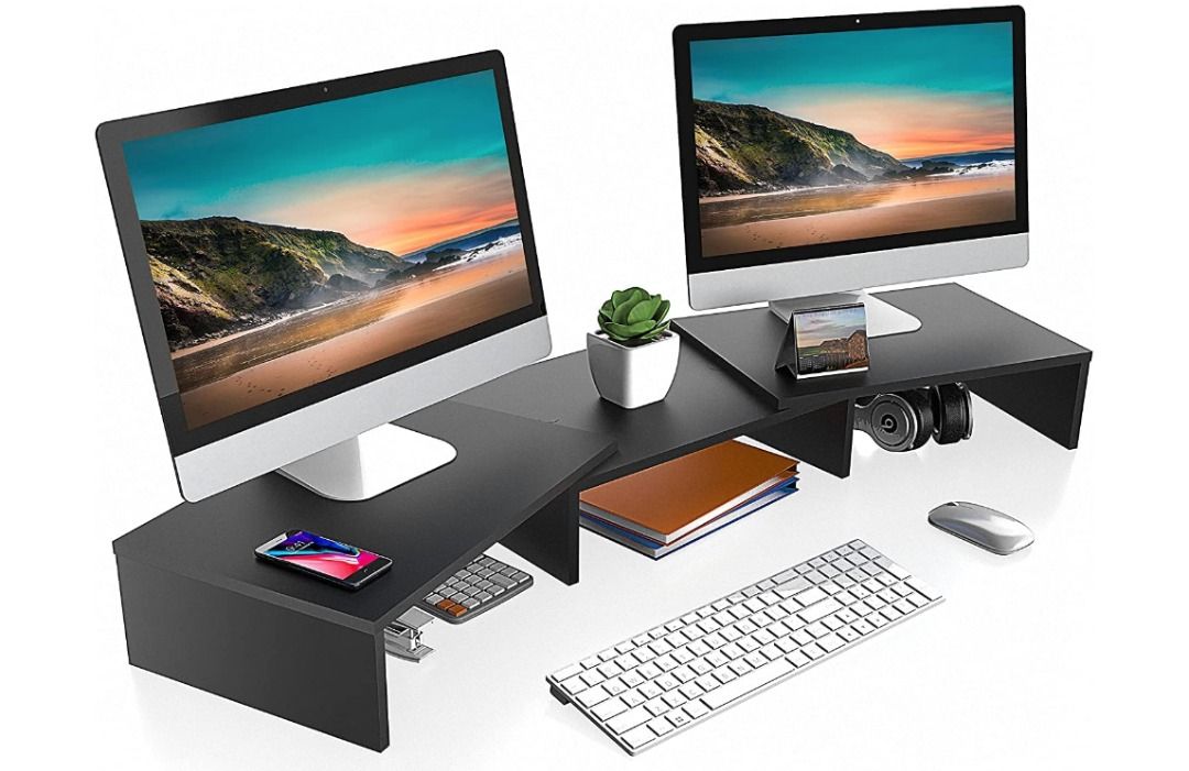 FITUEYES Dual Monitor Riser Stand (Item Code 386), Computers & Tech ...