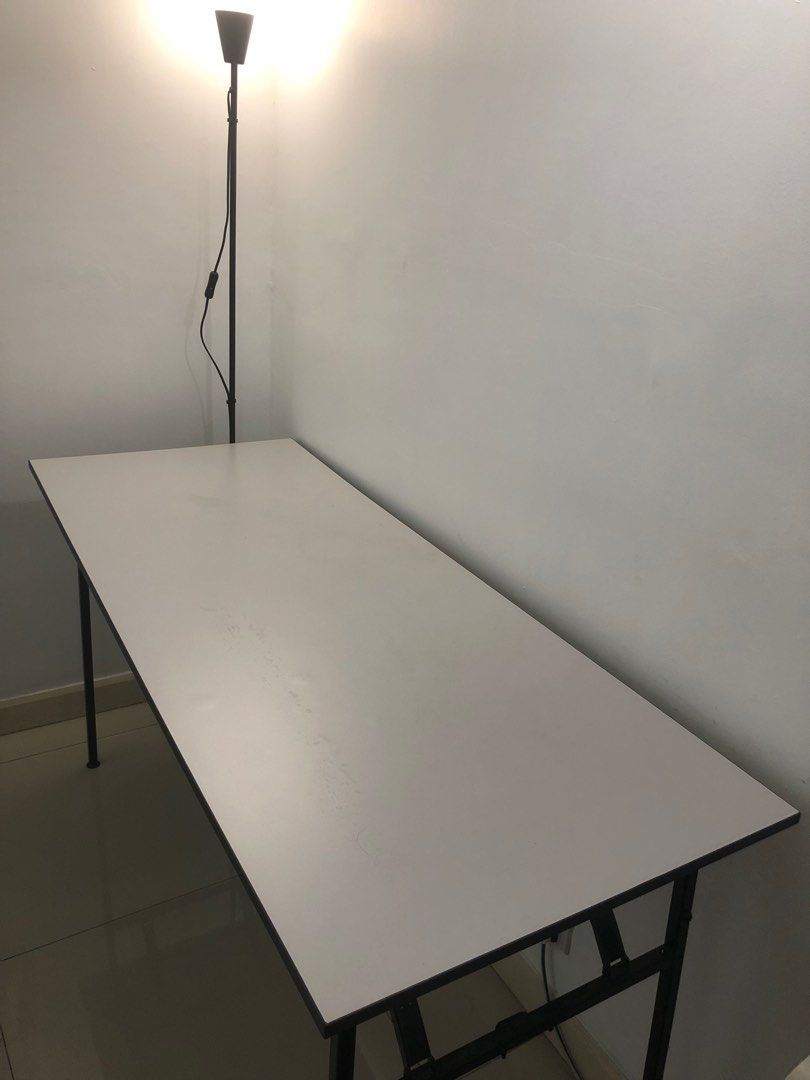 Foldable table computer table study table desk meja 150cm, Furniture ...