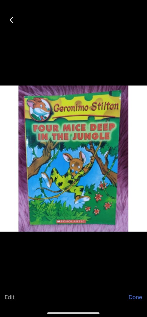 Four Mice Deep in the Jungle Geronimo Stilton Children's Book on Carousell