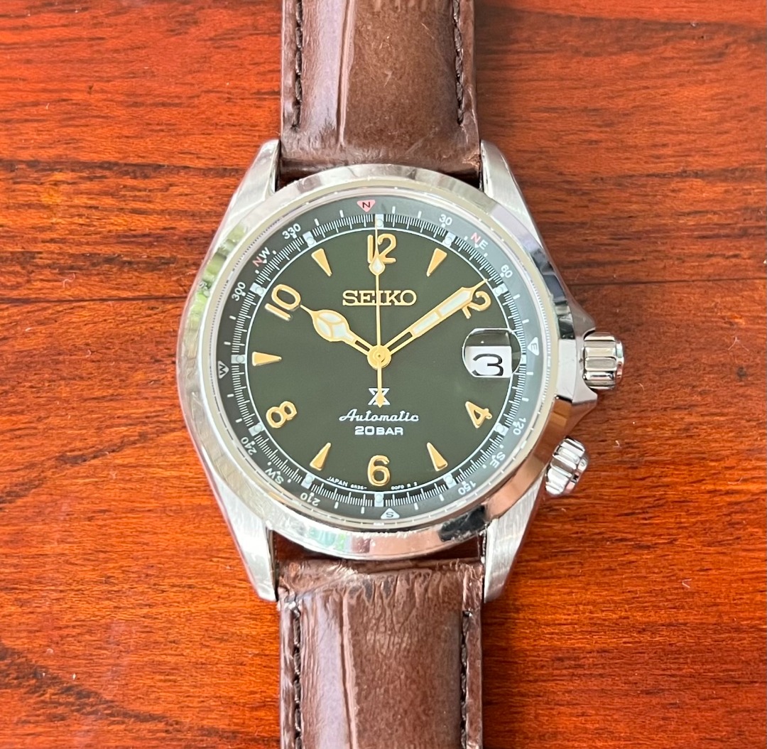 Full Set Seiko Alpinist SPB121J1 Green Dial Prospex in Good Condition 8 ...