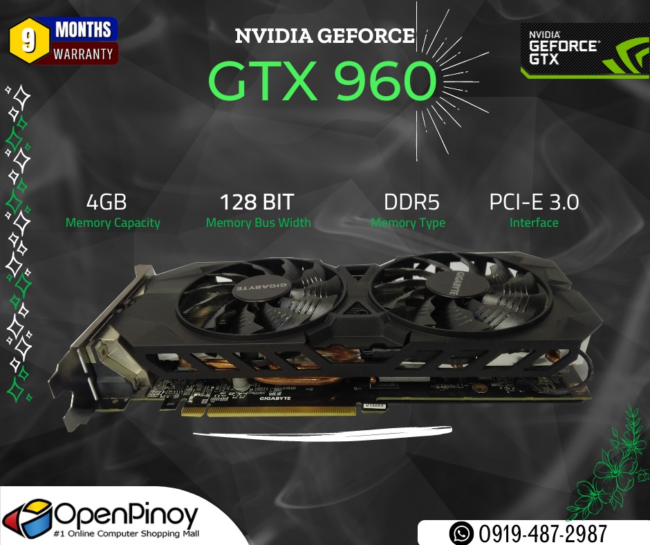Geforce GTX 960 Graphics Card | Pre-Owned, Computers & Tech, Parts ...