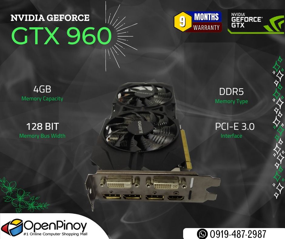 Geforce GTX 960 Graphics Card | Pre-Owned, Computers & Tech, Parts ...