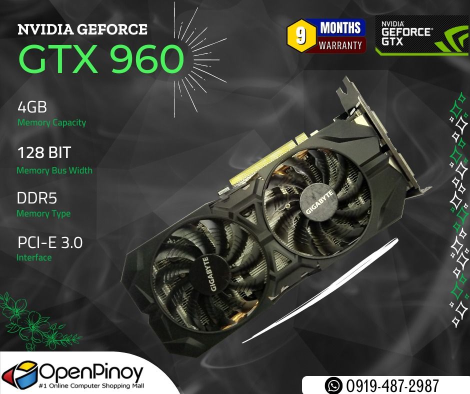 Geforce GTX 960 Graphics Card | Pre-Owned, Computers & Tech, Parts ...