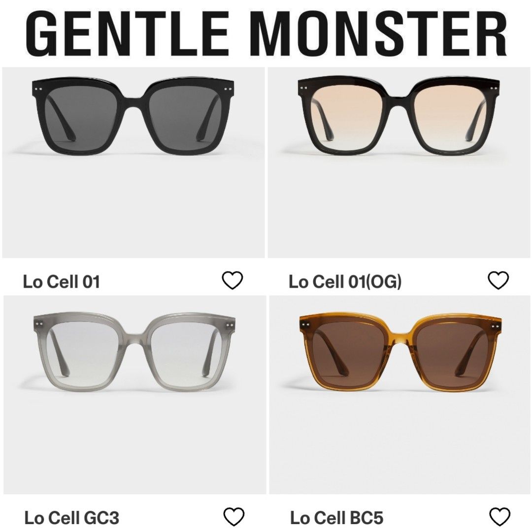 Gentle Monster Sunglasses 2020 - 2022 models rosy burty lo cell lilit ...