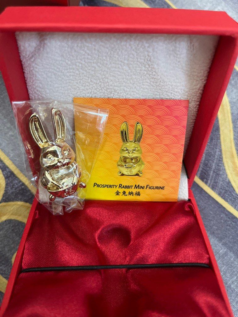 Golden Rabbit Medallion & Prosperity Rabbit Mini Figurine from The ...